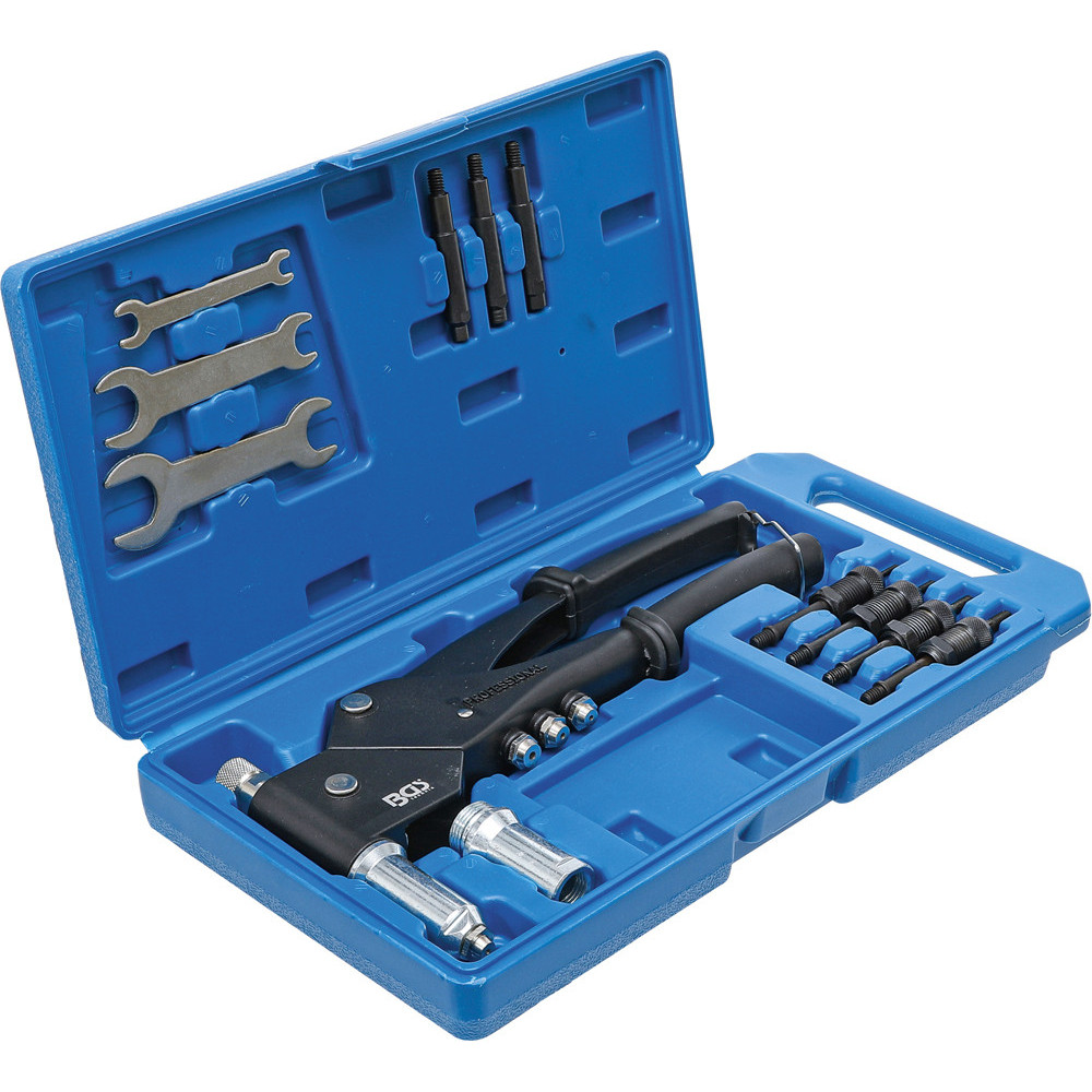 Jeu de pinces à riveter - pour rivets standard, écrous et goujons de rivetage| La mécanique ...