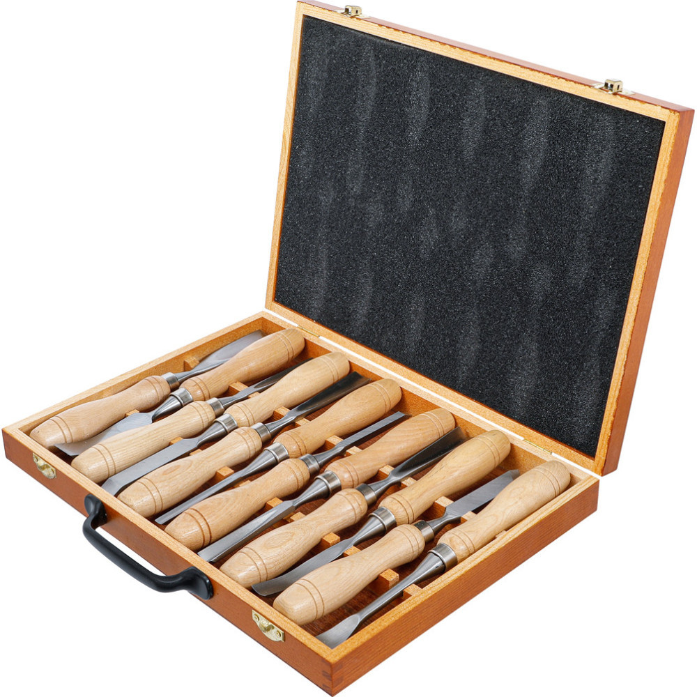 Jeu de ciseaux à bois - 12 pièces| Petit prix sur les outils BGS