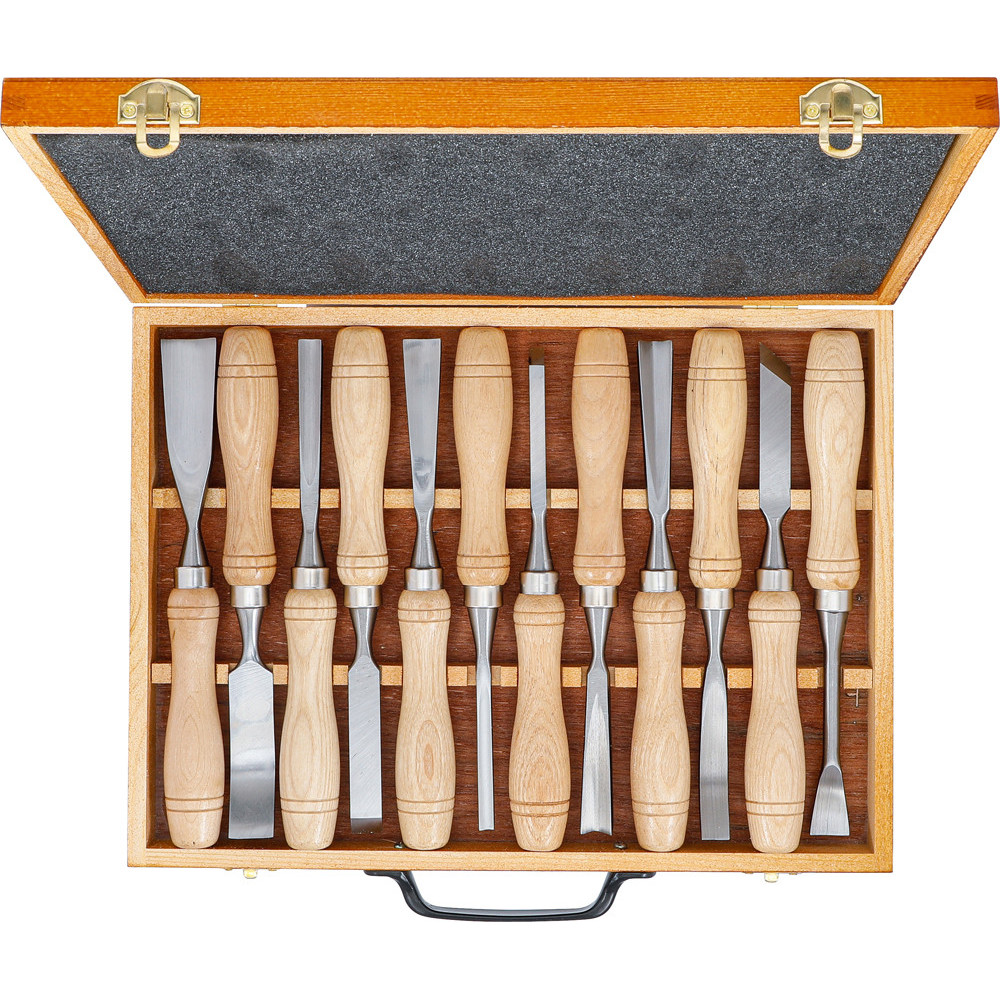 Jeu de ciseaux à bois - 12 pièces| Petit prix sur les outils BGS