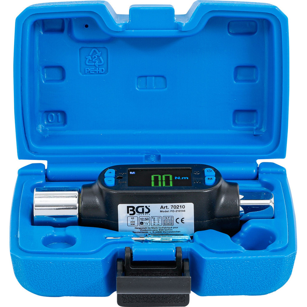 Adaptateur dynamométrique numérique - 12,5 mm (1/2") - 40 - 200 Nm| La ...