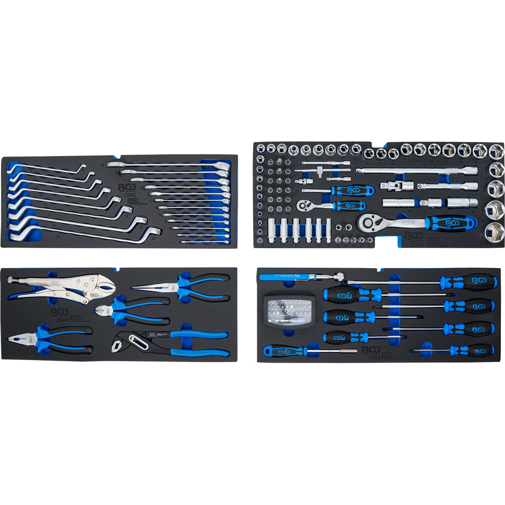 Caisse à outils métallique - 3 tiroirs - avec 143 outils| Prix discount ...